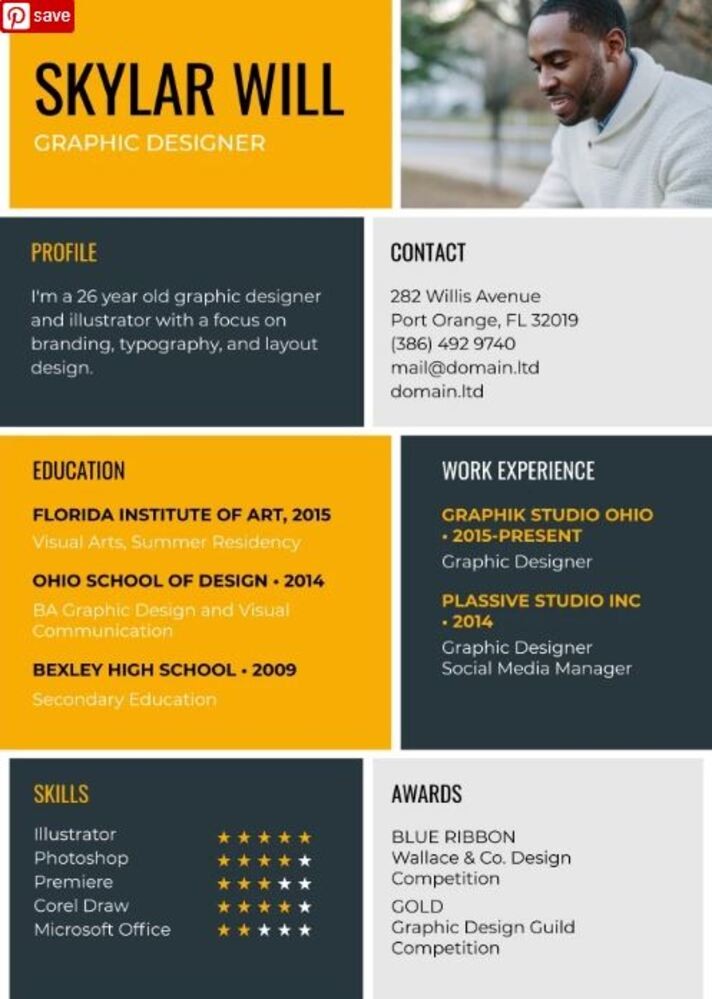 Explore this Collection of 30 Free Google Docs CV Templates with Photo ...