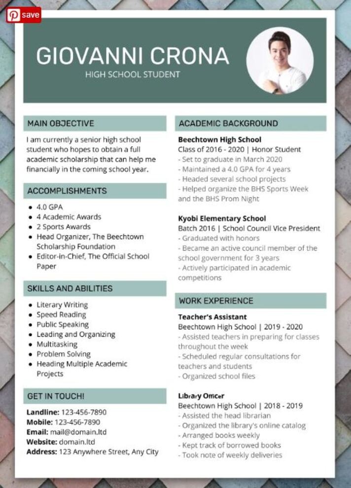 Explore this Collection of 30 Free Google Docs CV Templates with Photo ...