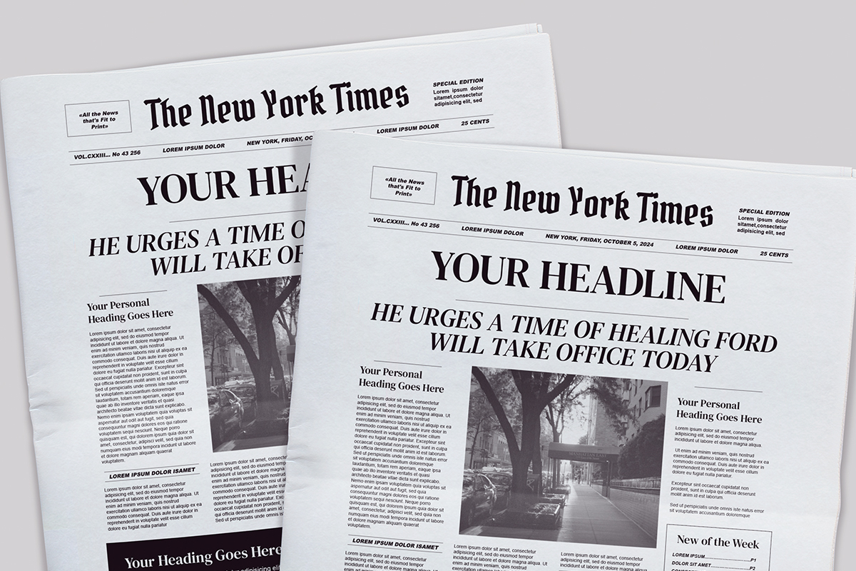 Free Fake Newspaper Templates Thegoodocs