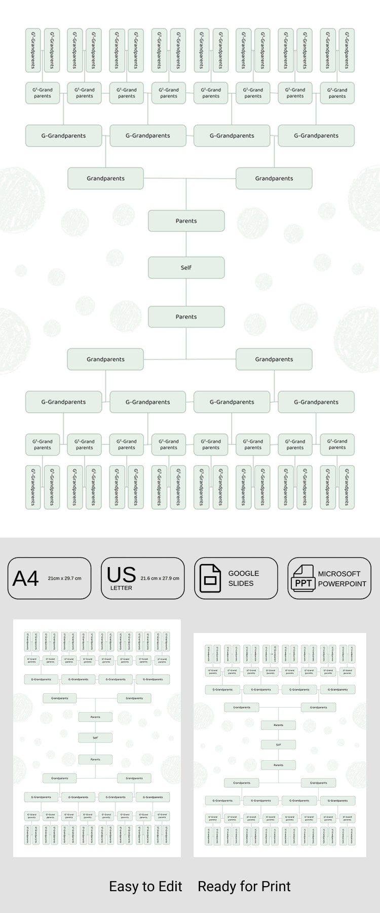 Free 6 Generation Ahnentafel-Vorlage Vorlage in Google Slides and ...