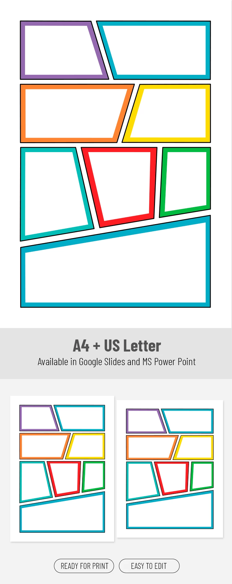 Free 8 Panel Comic Strip Template In Google Slides