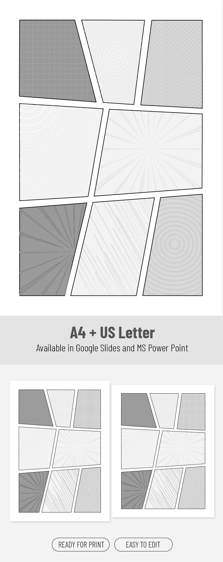 Kostenlos 8 Panel Comic Strip Vorlage – Schulthema für Bildung In ...