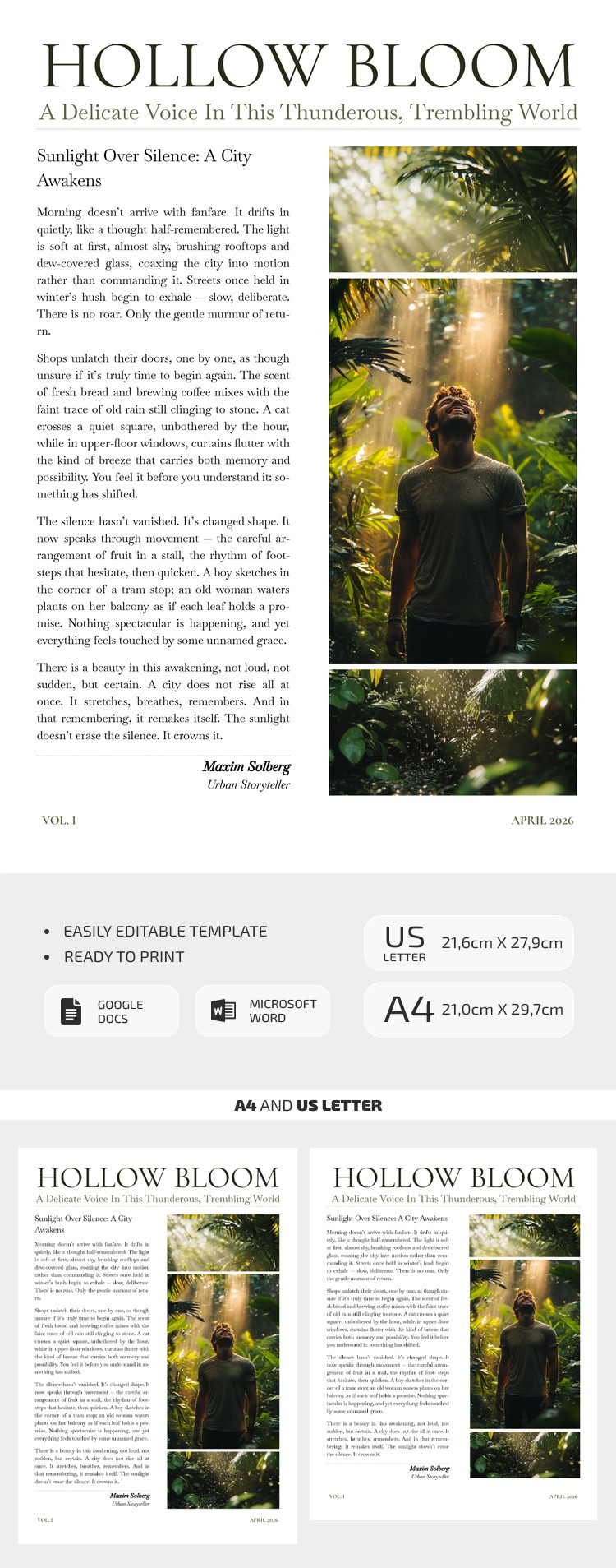 Free Modelo de Relatório de Notícias Estéticas Modelo em Google Docs ...