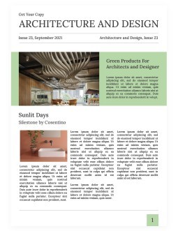 Free Architecture and Design Newspaper Template In Google Docs