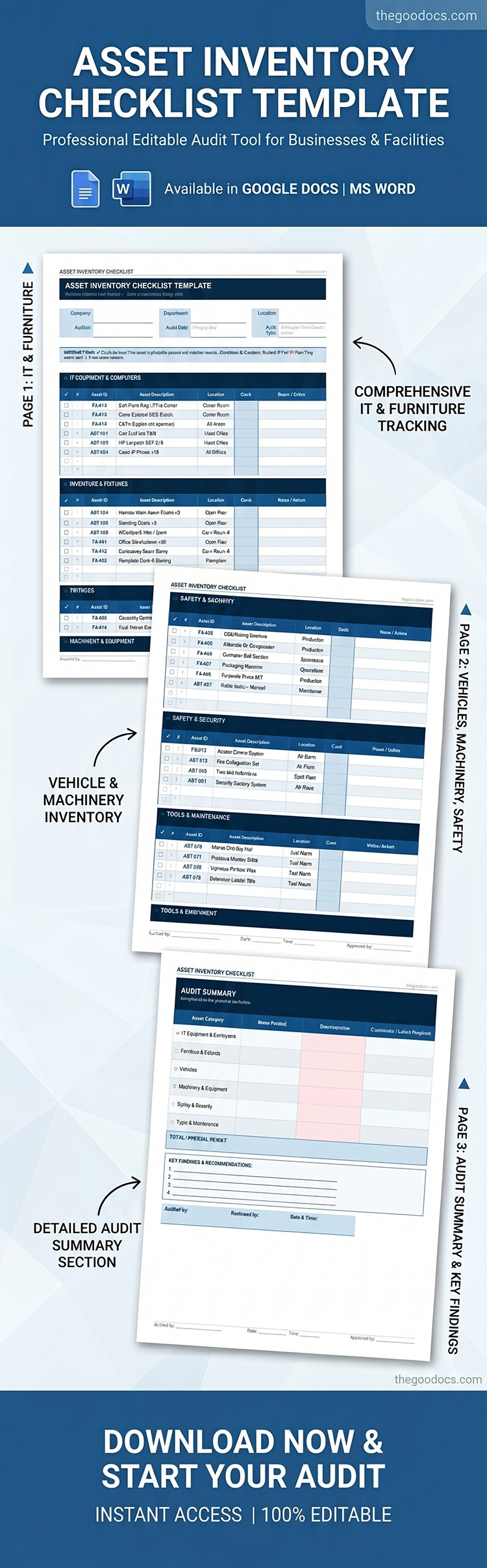 Free Asset Inventory Checklist In Google Docs