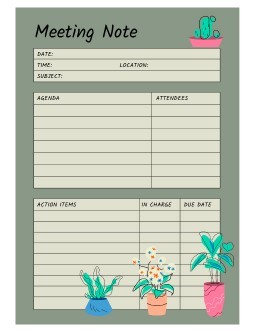 Free Basic Meeting Note Template In Google Docs