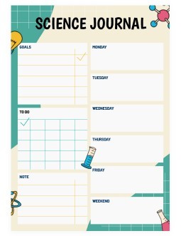 Free Beautiful Science Journal Template In Google Docs