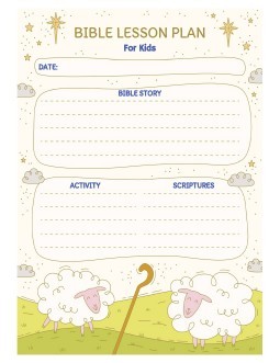 Bible Lesson Plan Template | thegoodocs.com