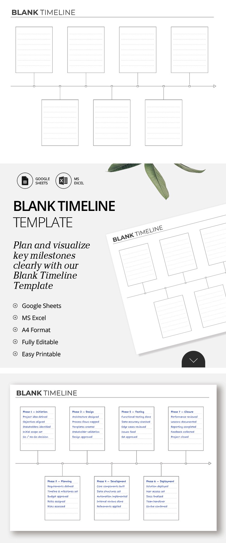 Free Blank Timeline Template In Google Sheets