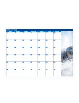 Free Blue Calendar Template In Google Docs