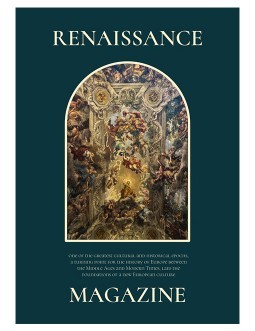 Free Blue Renaissance Magazine Template In Google Docs