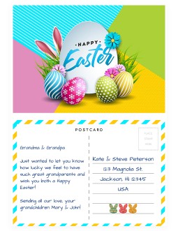 Free Bright Easter Postcard Template in Google Docs and Microsoft Word ...