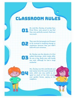 Free Bright Funny Rules Classroom Announcements Template In Google Docs