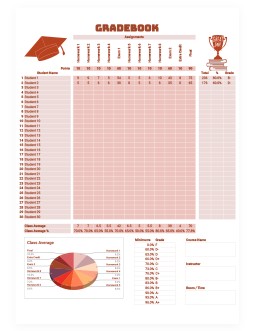 Free Brown Gradebook Template In Google Docs