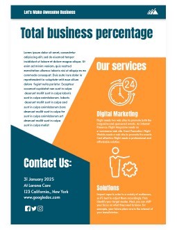 Free Business Handout Flyer Template In Google Docs