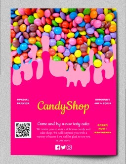 Free Candy Flyer Template | thegoodocs.com