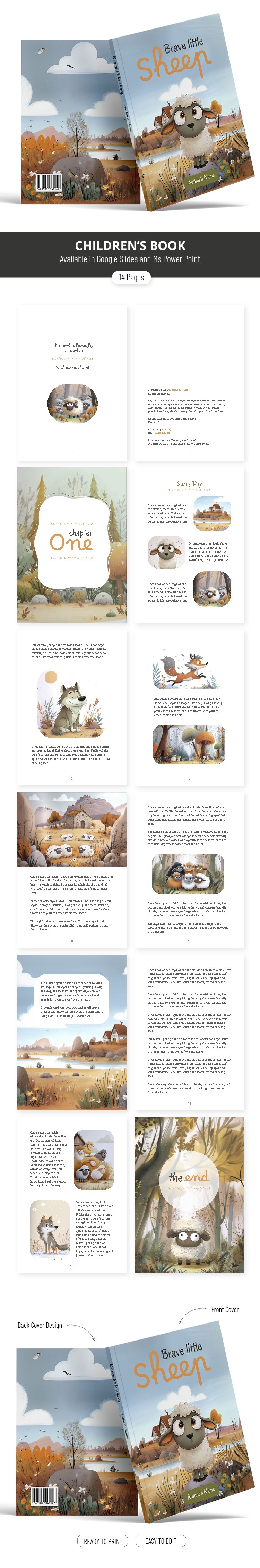 Children’s Book Layout Template in Google Slides and Microsoft ...