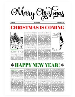 Free Christmas Celebrate Newspaper Template In Google Docs