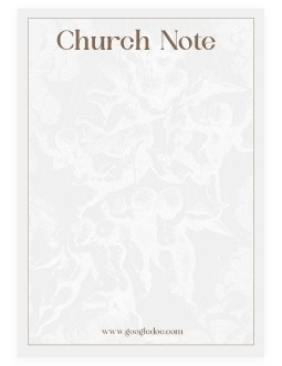 Free Church Note Template In Google Docs