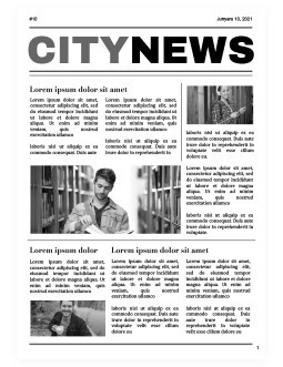 Free CityNews Newspaper Template In Google Docs