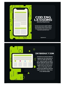Coding Lessons Education Presentation Template In Google Docs