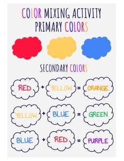 Free Color Mixing Activity Worksheet Template In Google Docs