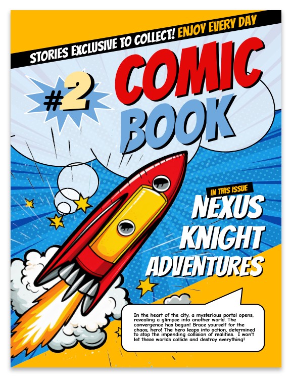 Free Colorful Comic Book Template In Google Slides