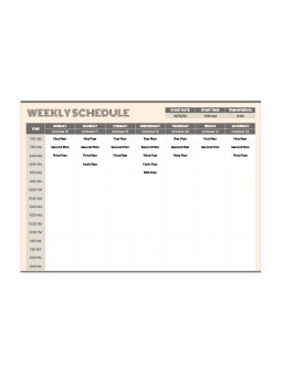 Free Convenient Pastel Weekly Schedule Template In Google Docs