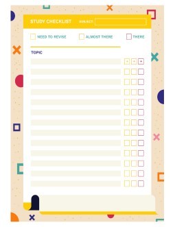 Free Creative Study Checklist Template In Google Docs