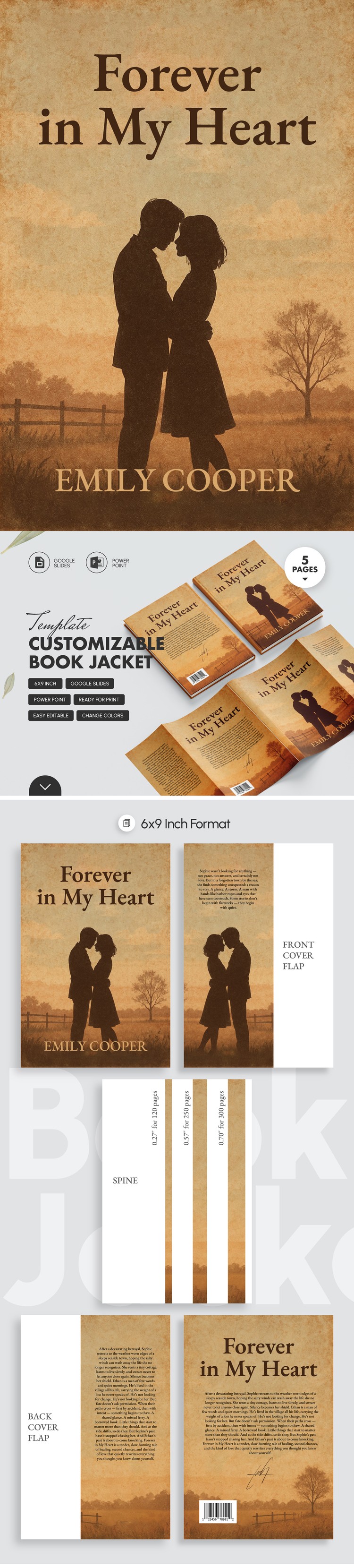 Free Modelo de Modelo de Capa de Livro Personalizável Modelo em Google ...