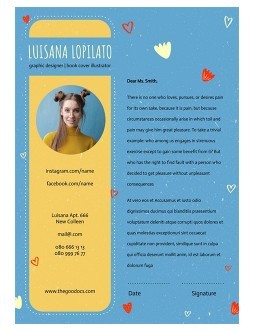 Free Cute Book Illustrator Cover Letter Template In Google Docs