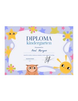 Kindergarten Certificate Template