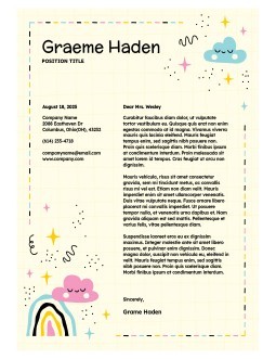 Free Cute Cover Letter Template In Google Docs