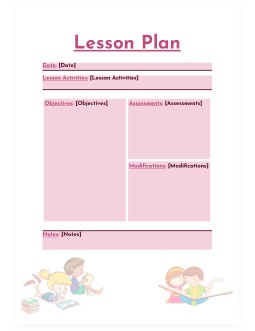 Changeable Lesson Plan Template