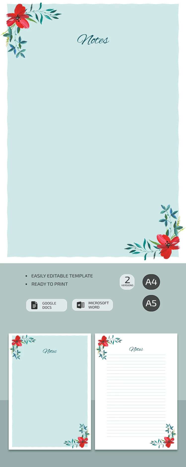 Free Süße Notiz Plantilla en Google Docs and Microsoft Word ...