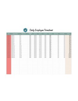 Free Daily Employee Timesheet Template In Google Docs