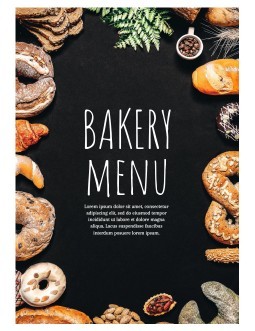 Free Dark Bakery Restaurant Menu Template in Google Docs and Microsoft ...
