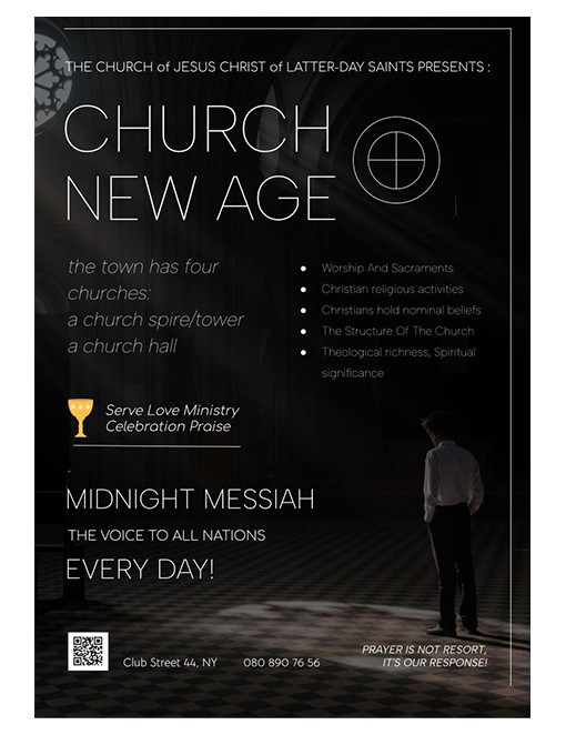 Black Church Flyer Template Free Church Flyer Templates