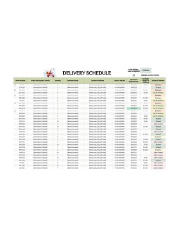 Free Delivery Schedule Template In Google Docs
