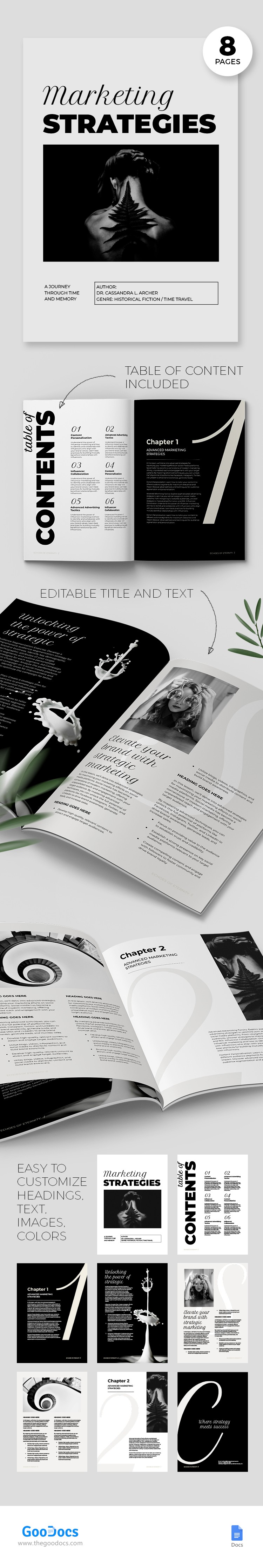 Digital Journal Book Template in Google Docs and Microsoft Word ...