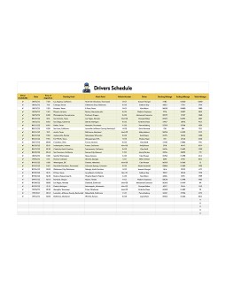 Free Drivers Schedule Template In Google Sheets