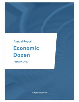 Free Economic Annual Report Template In Google Docs