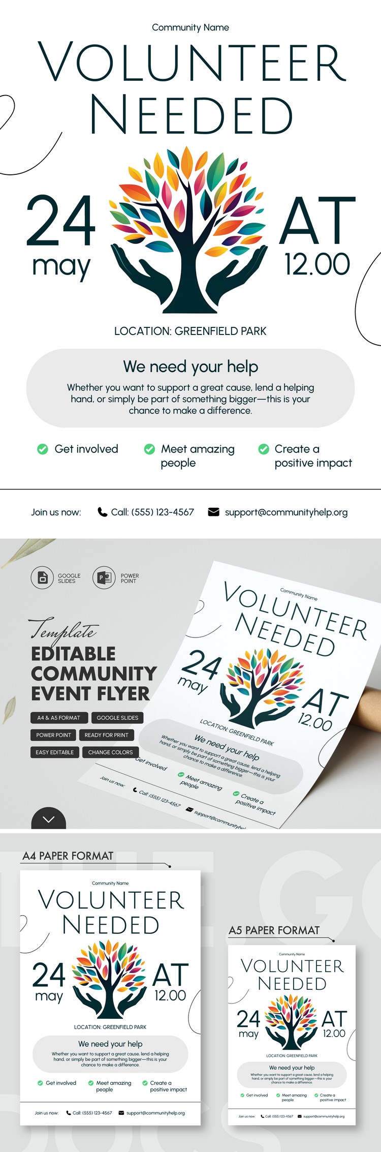 Free Editable Community Event Flyer Template | thegoodocs.com