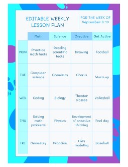 Free Editable Weekly Lesson Plan Template In Google Docs