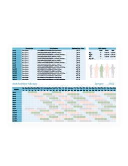 Elegant Monthly Shift Rotation Schedule Template In Google Sheets