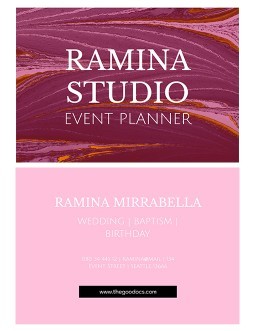 Free Elegant Event Planner Business Card Template In Google Docs