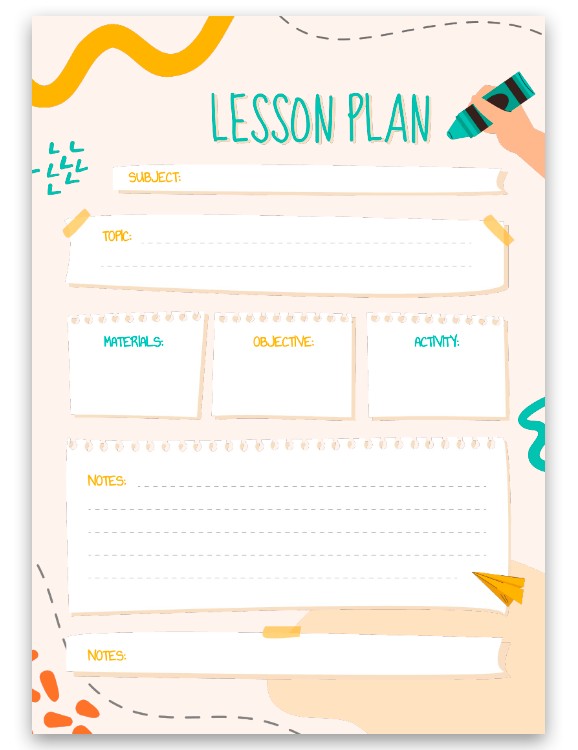 Free Elementary Lesson Plan Template | thegoodocs.com