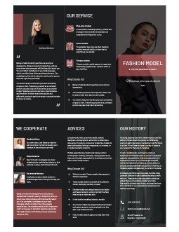 Free Fashion Model Brochure Template In Google Docs