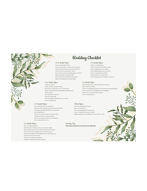 Free Floral Wedding Checklist Template in Google Sheets and Microsoft ...