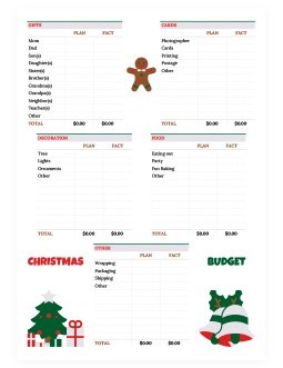 Christmas Spreadsheet Template